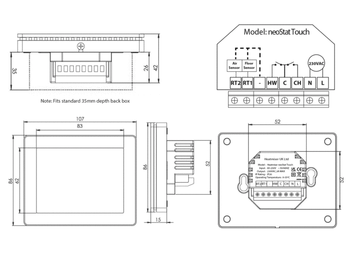 neoStat – Touch Smart Thermostat | IMI Heatmiser